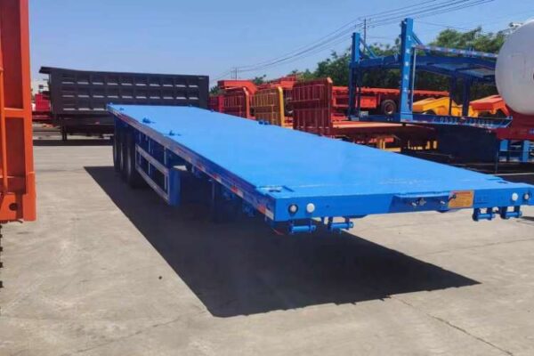 40 Flatbed Container Trailer Transforms Construction Material Transport ...