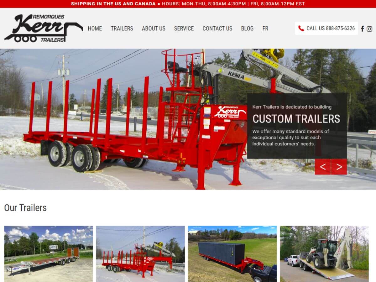 Top 7 Cargo Trailer Manufacturers In Canada | Rhinotrail