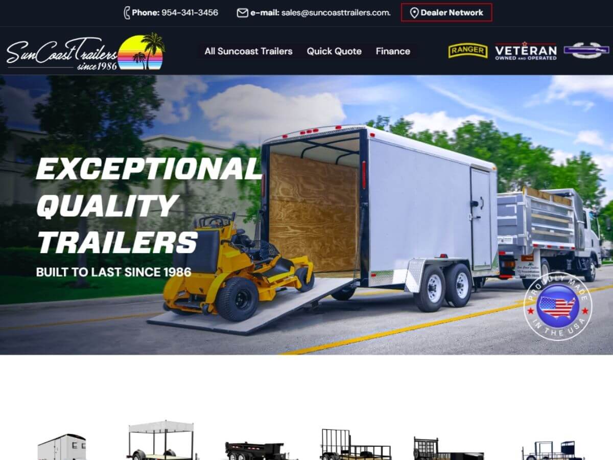 Top 7 Cargo Trailer Manufacturers In Florida | Rhinotrail